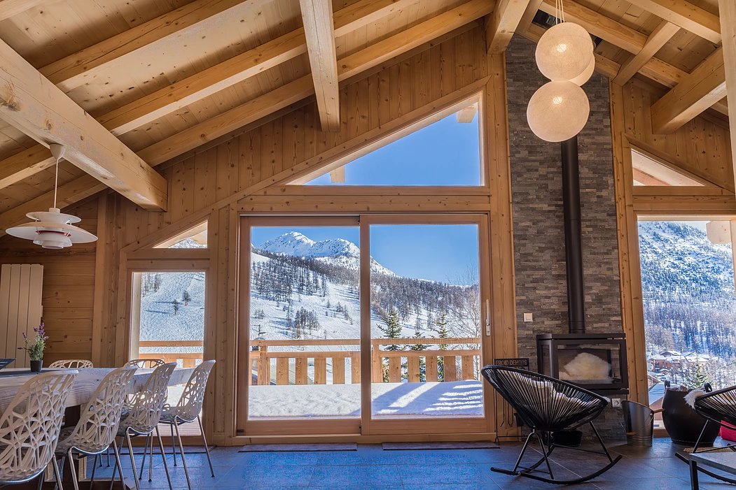 Montgenevre Luxury Chalet Rentals Ski slopes Sauna