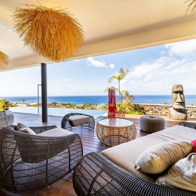 Reunion Villa Rental Saint Pierre Pool with Panoramic Sea View